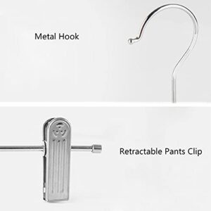 Lpdphanxfkx 10 Pcs Shoe Rack Clip, Pants Hangers, Adjustable Multifunctional Metal Pants Hangers, Travel Laundry Hanging Clip for Shoe Hat Clothes Jeans Clip