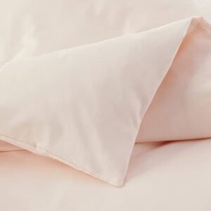 Amazon Aware 100% Organic Cotton 300 Thread Count Duvet Cover Set - Blush, Full/Queen