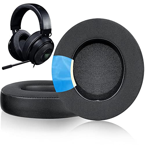 SOULWIT Cooling-Gel Headphones Ear Pads Cushions Replacement for Razer Kraken Pro V2, Kraken 7.1 V2, Kraken Stormtrooper Headset, Earpads with Noise Isolation Memory Foam-Black