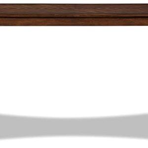 New Classic Furniture Amy Kitchen Counter Island Dining Table for 4 with Storage Shelf & USB Chargers, Traditional Brown Cherry