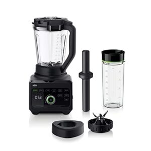 braun jb9041bk triforce power blender with smoothie2go, black