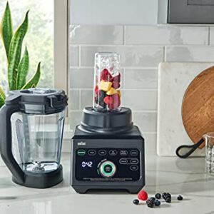 Braun JB9041BK TriForce Power Blender with Smoothie2Go, Black