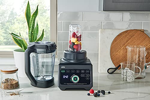 Braun JB9041BK TriForce Power Blender with Smoothie2Go, Black