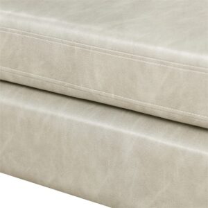 Jennifer Taylor Home S66101-R-U024 Sofa Sectional, Dove Gray Faux Leather