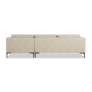 Jennifer Taylor Home S66101-R-U024 Sofa Sectional, Dove Gray Faux Leather