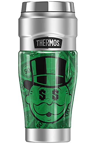 THERMOS Monopoly Money STAINLESS KING Stainless Steel Travel Tumbler, Vacuum insulated & Double Wall, 16oz