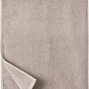 Amazon Aware 100% Organic Cotton Ribbed Bath Towels - 6-Piece Set, Taupe