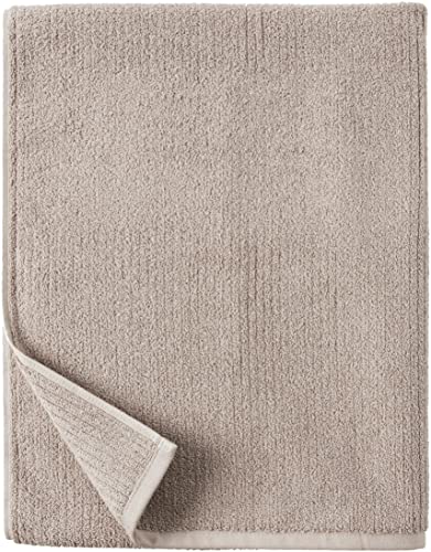 Amazon Aware 100% Organic Cotton Ribbed Bath Towels - 6-Piece Set, Taupe