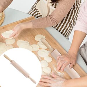 Rolling Pin,15 Inch Wooden Rolling Pins for Backing,Use for Pasta,Cookie Dough,Pastry,Bakery,Pizza,Fondant