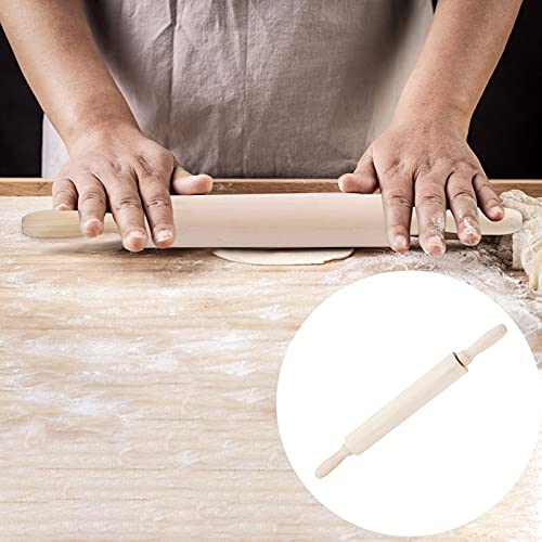 Rolling Pin,15 Inch Wooden Rolling Pins for Backing,Use for Pasta,Cookie Dough,Pastry,Bakery,Pizza,Fondant