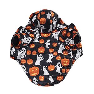 Yoption Dog Cat Ghost Pumpkin Cloak Costumes, Halloween Pet Puppy Funny Cosplay Dress Hoodie Clothes Outfits(M)