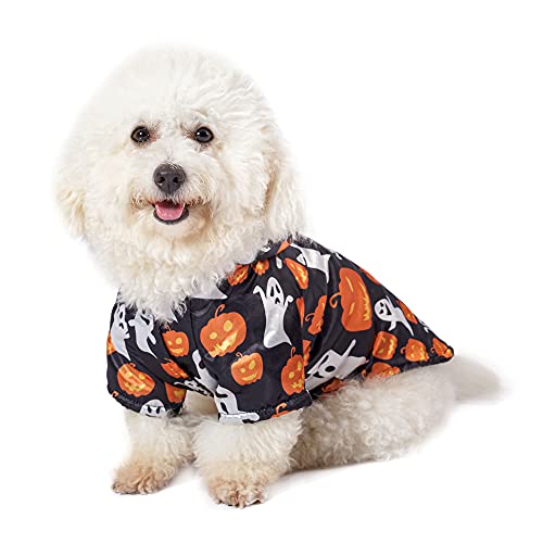 Yoption Dog Cat Ghost Pumpkin Cloak Costumes, Halloween Pet Puppy Funny Cosplay Dress Hoodie Clothes Outfits(M)