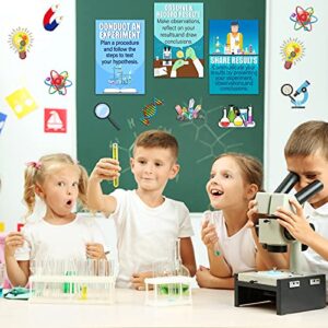 31 Pieces Scientist Bulletin Board Set Laminated Science Posters Classroom Decals Banner Classroom Wall Decoration for Teachers Science Lab Cutouts School Bulletin Board Office Party Supplies