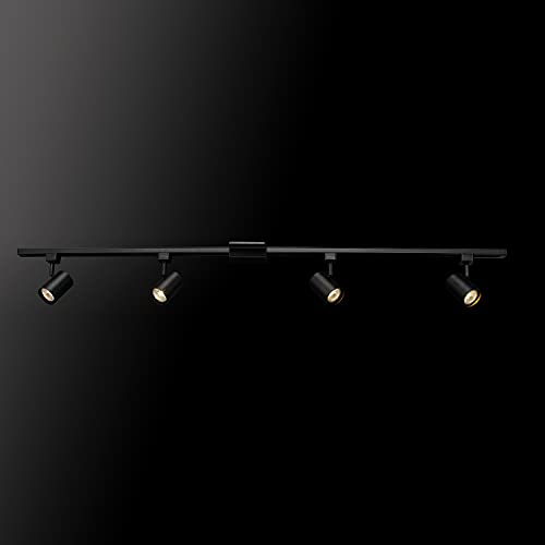 Globe Electric 59738 Tribeca 4-Light 56" Track Lighting Kit, Matte Black