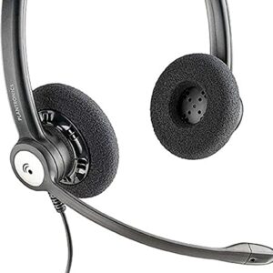 Ultra Comfort Blackwire 3300 Series 3320 Spare Ear Cushion by AvimaBasics | Premium Foam Earpads Compatible with Plantronics Blackwire 3310 and Blackwire 3320 USB Headsets (1 Pair)