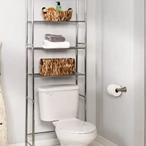 4 Tier Bathroom Organizer, Over The Toilet Organizer, Toilet Organizer Shelf, Behind Toilet Bathroom Organizer, Over The Toilet Storage