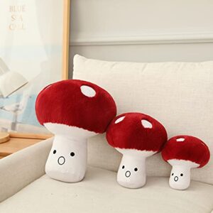 Hynbase 3D Creative Plush Mushroom Cute Sofa Car and Bed Cushions Throw Pillow Surprise Mushroom (7.08")