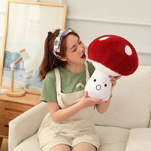 Hynbase 3D Creative Plush Mushroom Cute Sofa Car and Bed Cushions Throw Pillow Surprise Mushroom (7.08")