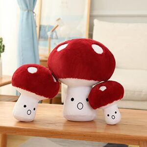 Hynbase 3D Creative Plush Mushroom Cute Sofa Car and Bed Cushions Throw Pillow Surprise Mushroom (7.08")