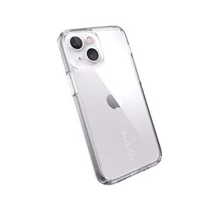 speck products gemshell clear iphone 13 mini / iphone 12 mini case, clear/clear