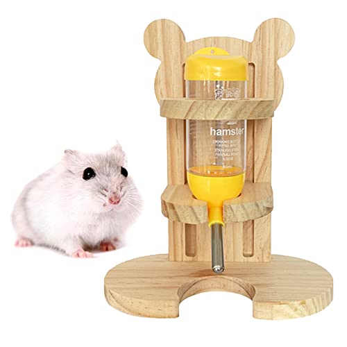 Hamiledyi Pet Hanging Water Bottles Adjustable Height Hamster Water Dispenser 80ml Water Bottle No Drip for Small Rodents Animals Guinea Pig Hamster Gerbil Dwarf Hamster