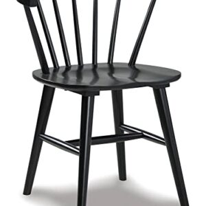 Signature Design by Ashley Otaska Dining Room Side Chair Set of 2, Black