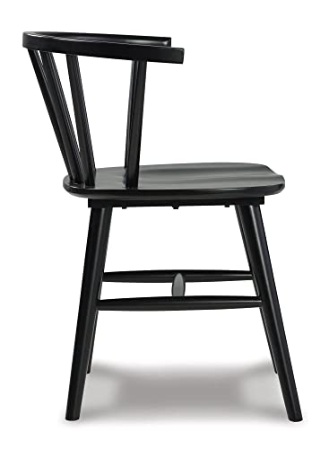 Signature Design by Ashley Otaska Dining Room Side Chair Set of 2, Black