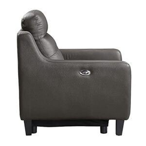 Lexicon Schuyler Power Double Reclining Loveseat, Grayish Brown