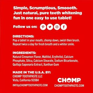 Chomp Toothpaste Tablets Refill Cinnamon