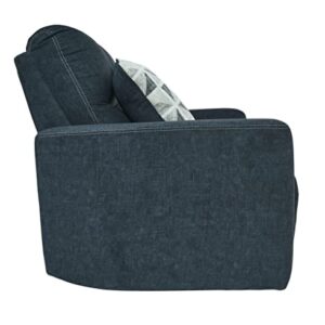 Signature Design by Ashley Paulestein Reclining Power Loveseat, 74"W x 41"D x 40"H, Blue