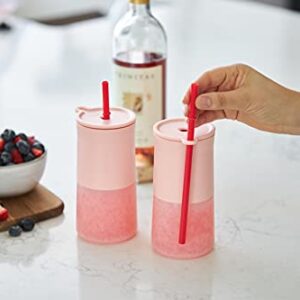 Rabbit Frozen Cocktail Silicone Tumbler, 2 Count (Pack of 1), Pink