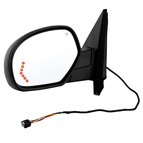 MOTOOS Towing Mirrors Replacement for 2007-2014 Chevrolet Silverado GMC Sierra 1500 2007-2012 Cadillac Escalade Chevrolet Tahoe with Turn Signal Power Heated Mirrors Pair