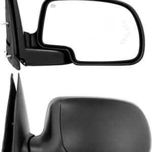 MOTOOS Towing Mirrors Replacement for 2007-2014 Chevrolet Silverado GMC Sierra 1500 2007-2012 Cadillac Escalade Chevrolet Tahoe with Turn Signal Power Heated Mirrors Pair