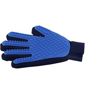 pet grooming glove gentle deshedding brush (one size)