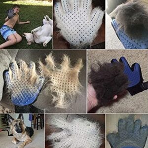 Pet grooming glove gentle deshedding brush (One size)