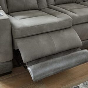 Signature Design by Ashley Next-Gen DuraPella PWR REC Loveseat/CON/ADJ HDRST, 75"W x 40"D x 43"H, Gray