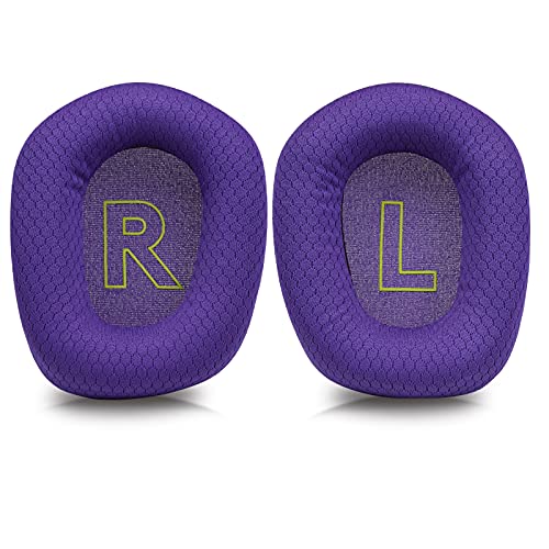 MOLGRIA Ear Pads Cushion, Replacement Fabric Earpads for Logitech G733 Wireless Gaming Headset (Purple)