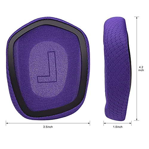 MOLGRIA Ear Pads Cushion, Replacement Fabric Earpads for Logitech G733 Wireless Gaming Headset (Purple)