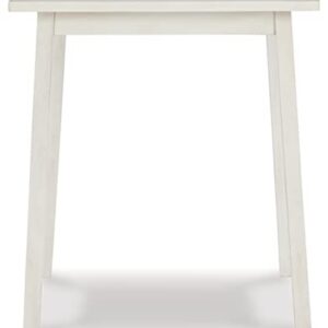 Signature Design by Ashley Stuven Square DRM Counter Table, 32"W x 32"D x 36"H, White