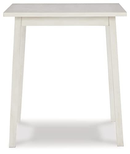 Signature Design by Ashley Stuven Square DRM Counter Table, 32"W x 32"D x 36"H, White