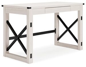 signature design by ashley bayflynn 48" home office desk, whitewash