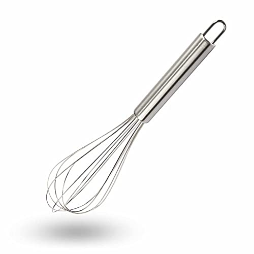 Whisks,Kitchen Whisk Steel,12 Inch Steel Sturdy Wire Whisks for Cooking,Use for Blending,Whisking,Beating or Stirring