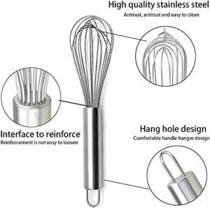 Whisks,Kitchen Whisk Steel,12 Inch Steel Sturdy Wire Whisks for Cooking,Use for Blending,Whisking,Beating or Stirring