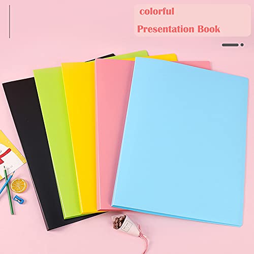 Diamond Painting Storage Presentation Book 40 Clear Pockets Sleeves Protectors Art Portfolio Clear Book for 30 x 40 cm Diamond Painting (Can Accommodate 16.5 X 12.1inch) - Pink