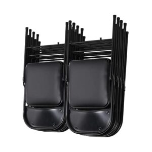 chair rack, folding chair storage rack heavy duty metal rack hanging chairs wall mount rack for garage 4 hooks 2 pack