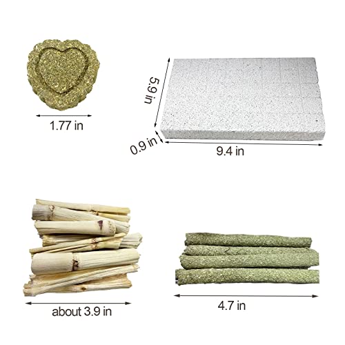 kathson Bunny Grinding Claw Pad Rabbit Scratch Foot Pad Small Animals Lava Grinding Teeth Stone Hamster Chew Treats Toys for Guinea Pig Rat Gerbil Chinchilla Hedgehog