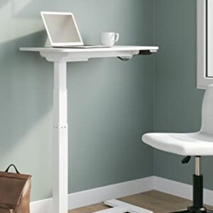 Signature Design by Ashley Lynxtyn Adjustable Height Side Desk, 28"W x 16"D x 26/41"H, Black