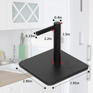 Magnetic Paper Towel Holder Black Stainless Steel Paper Tower Bar with Strong Magnetic Backing - for Kitchen, Grill, Toolbox, Garage, Shop（magnetic-1pair-black）