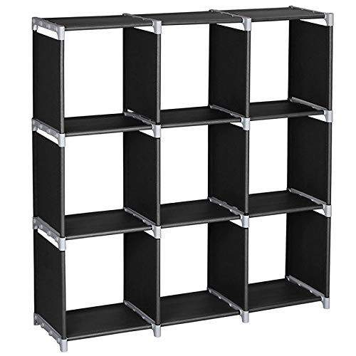 Ochine Cube Storage 9 Cube Closet Organizer Shelves Storage Cube Organizer Bookshelf DIY Closet Organizer Storage Cabinet Shelving Bins Bookcase for Home Bedroom Living Room Office (Ship from USA)