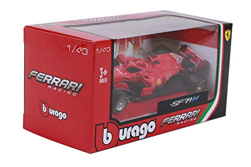 Bburago Ferrari F1 SF71H #5 Sebastian Vettel 2018 1/43 Diecast Model Car 36809